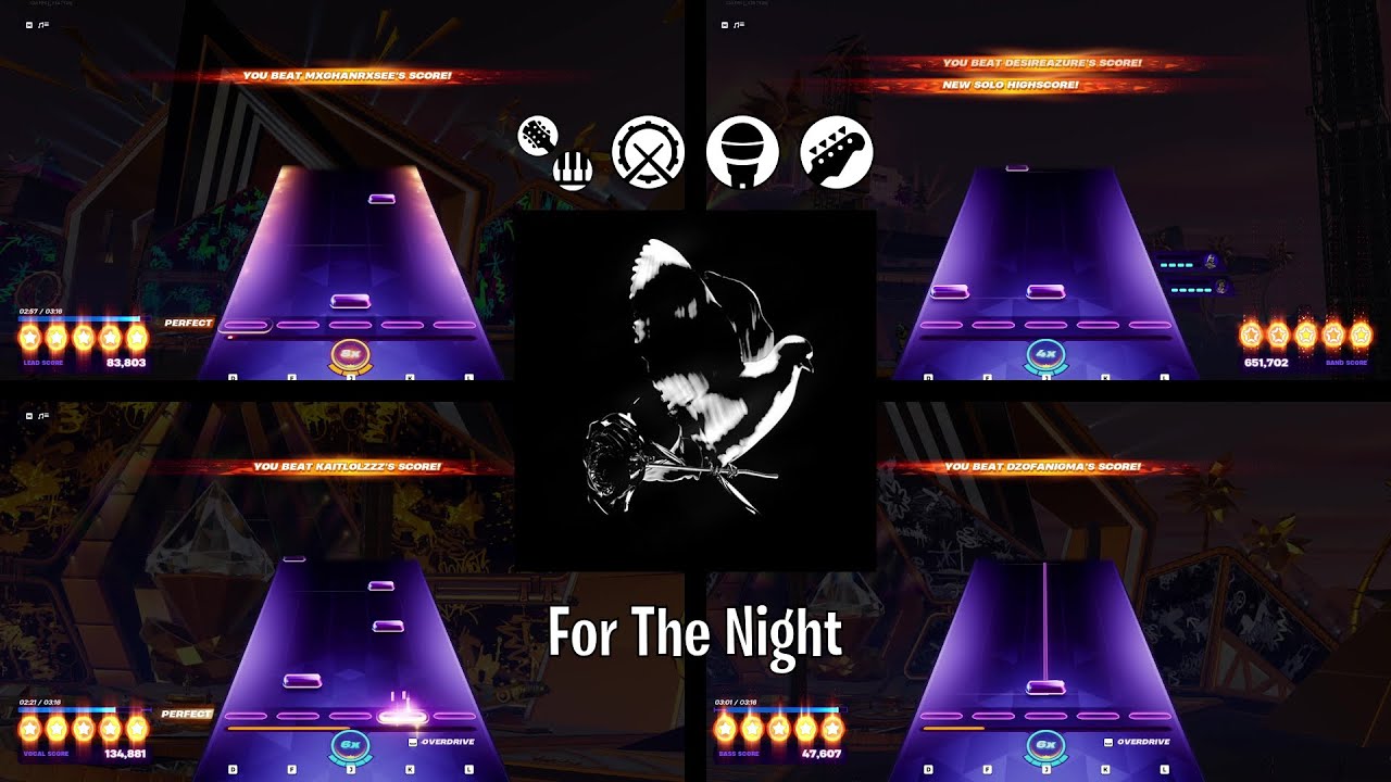 For The Night | All Tap Mode Instruments | Expert Flawless | Fortnite ...