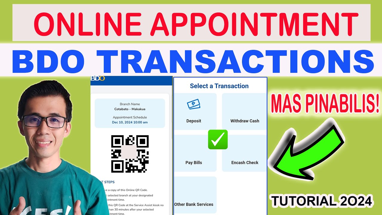 HOW TO BOOK AN APPOINTMENT IN BDO ONLINE | FAST TRANSACTIONS | DEPOSIT | WITHDRAW CASH | PAY ...