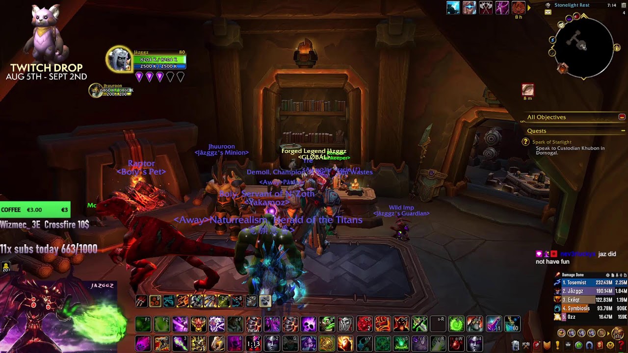 GOOD MORNING! TWITCH.TV/JAZGGZ 🔥3605+🔥WARLOCK 🔥☕COFFEE VIBES & CHILL☕ ...