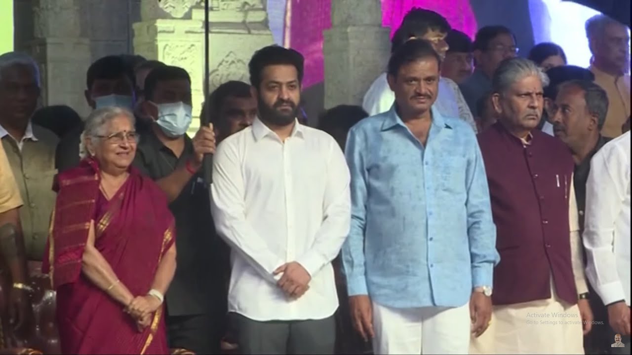 Jr NTR and Rajinikanth Entry at Puneeth Rajkumar Karnataka Ratna Award ...