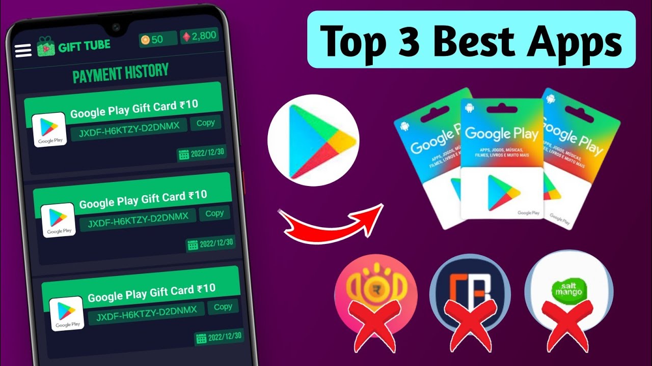 Top 3 App For Redeem Code | Best Redeem Code App | Google Play Gift ...