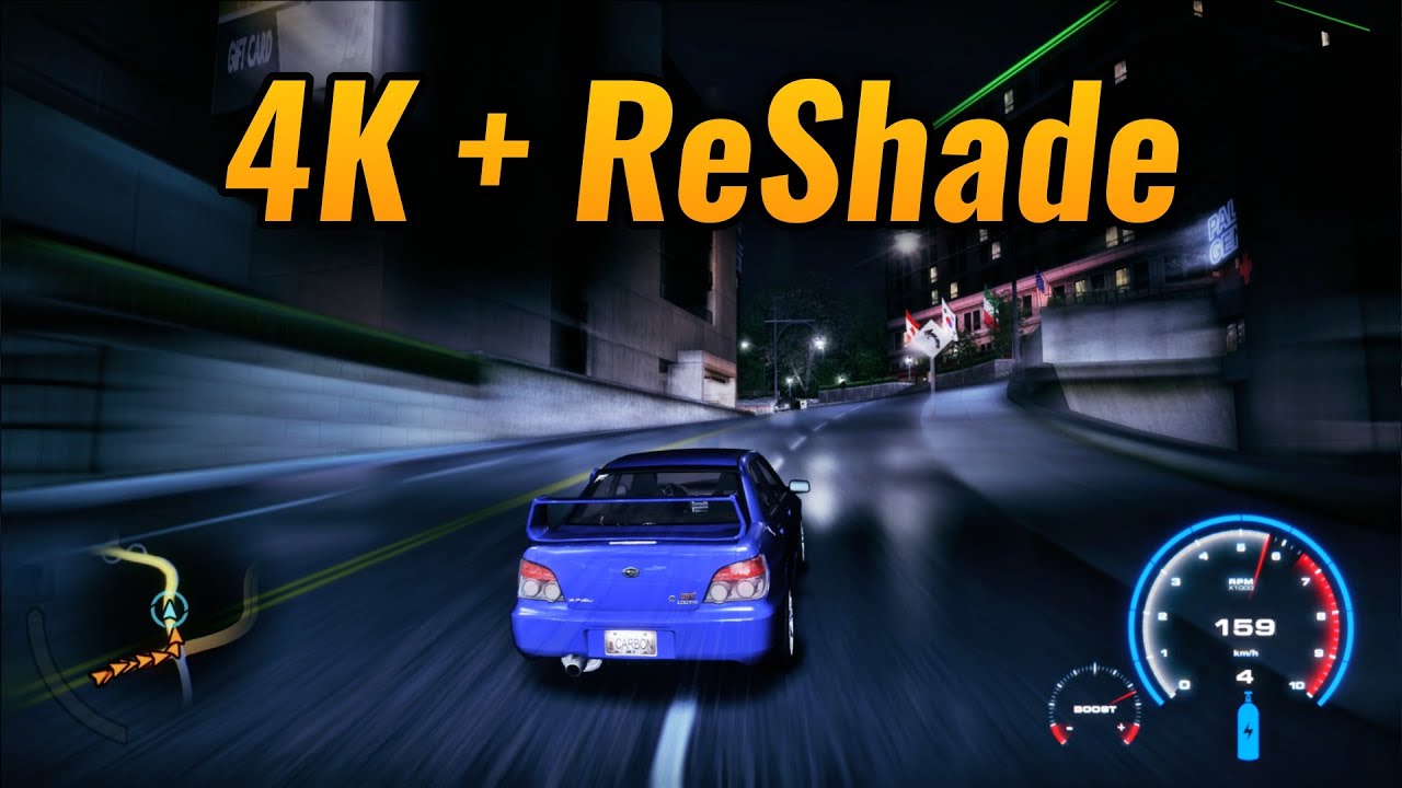 NFS Carbon - 4K Textures + ReShade & Improved Lighting Mod - YouTube