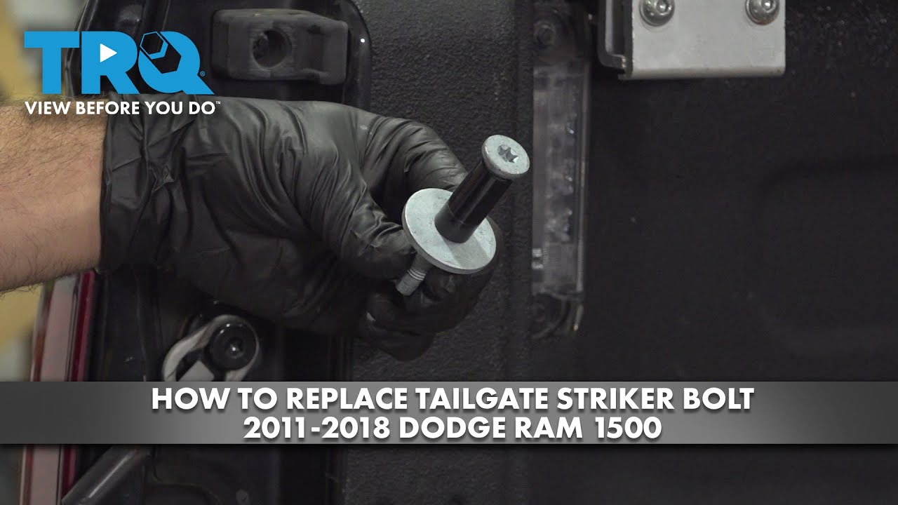 How to Replace Tailgate Striker Bolt 2011-2018 Ram 1500 - YouTube
