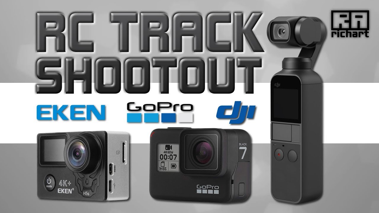 Action Camera Comparision - Eken H5s Plus vs GoPro Hero 7 Black vs DJI ...