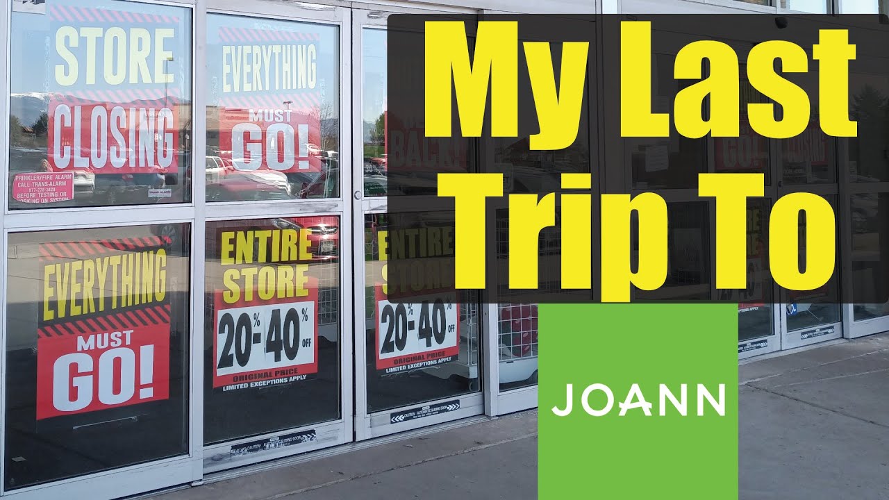 My Last Trip To Joann - YouTube
