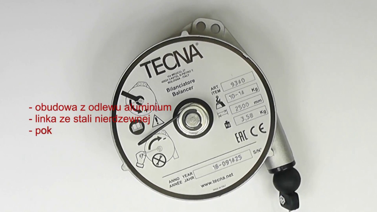 Balanser TECNA 9340 - YouTube