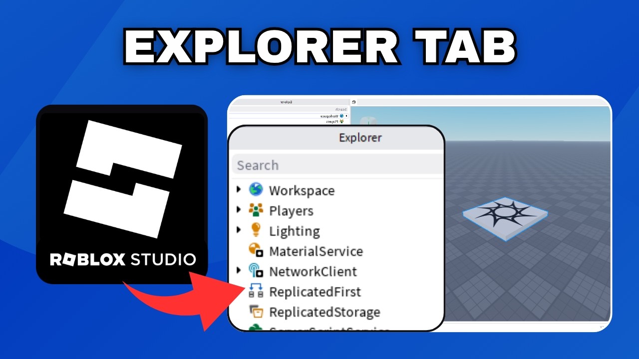 How to Open the Explorer Tab in Roblox Studio - YouTube