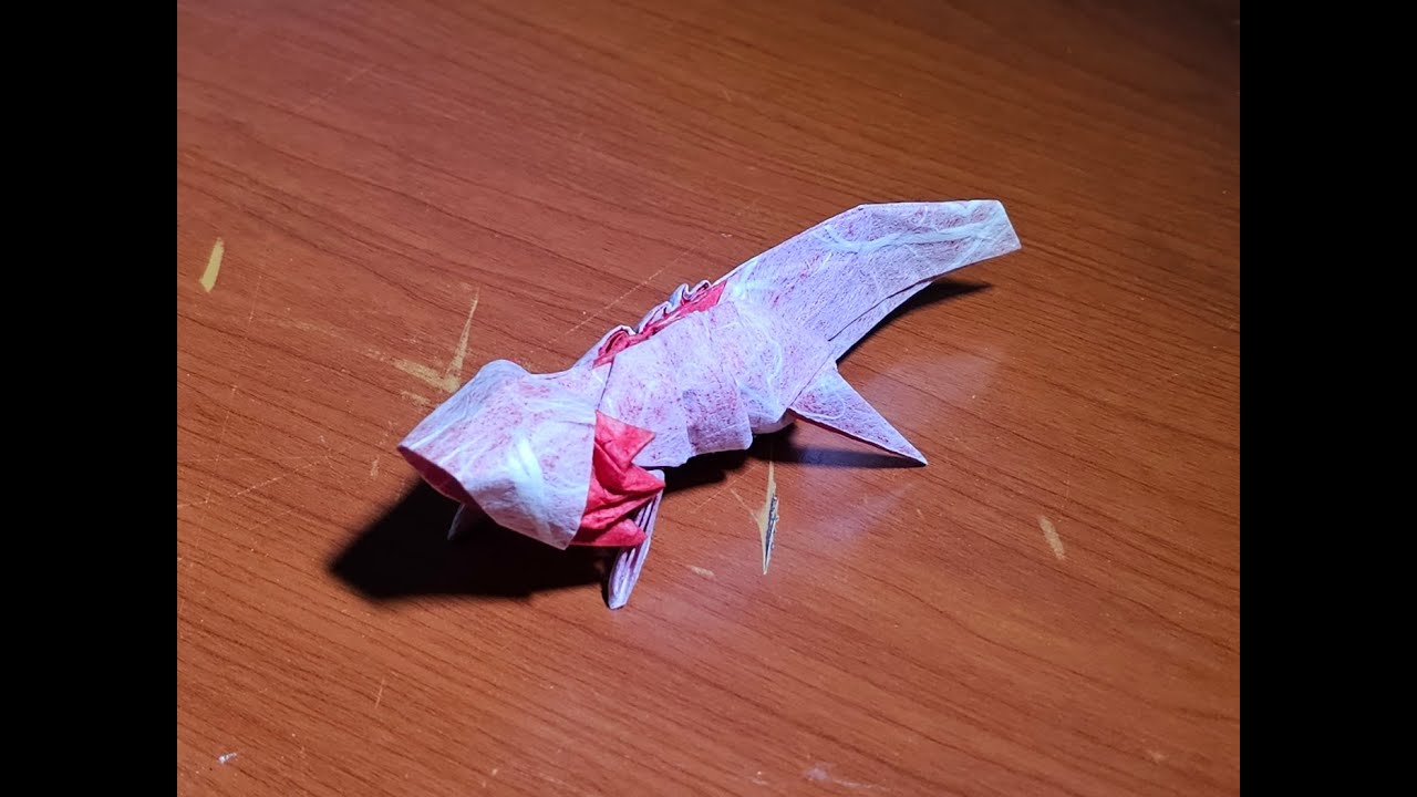 우파루파 접기(Axolotl origami) - YouTube