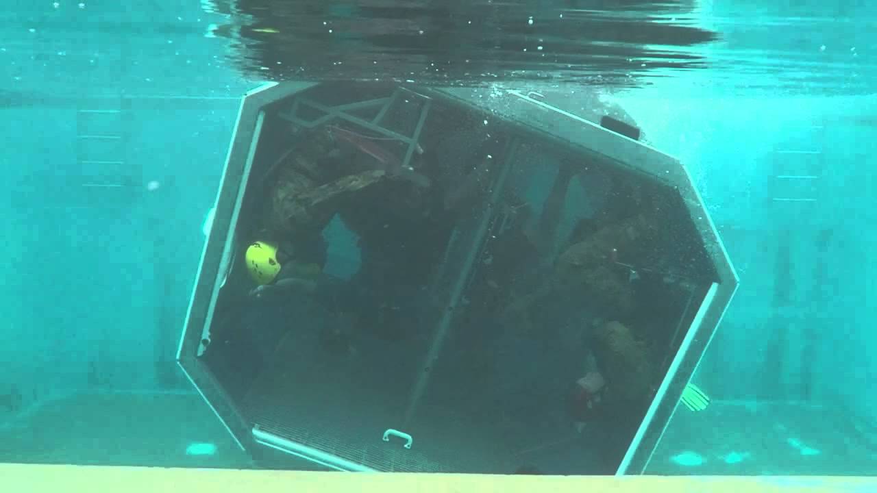Helicopter Underwater Escape Training - YouTube