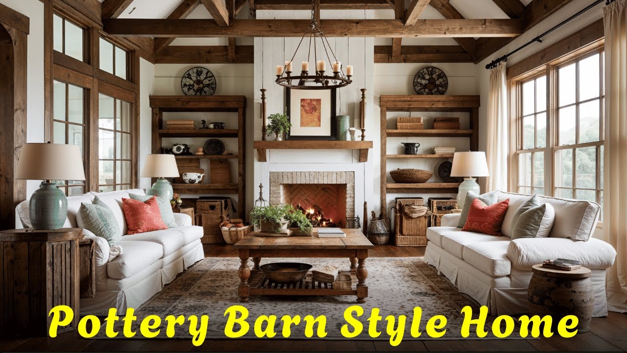Pottery Barn Style Home Interior Design Timeless Cozy Modern Classic ...