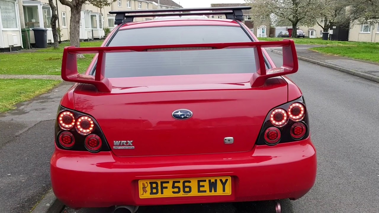 Subaru impreza morette rear lights - YouTube