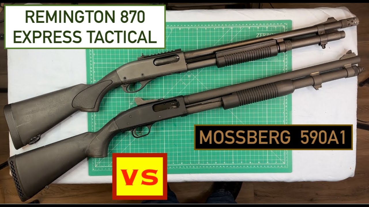 DIFERENCIA ENTRE LA ESCOPETA REMINGTON 870 EXPRESS TACTICAL Y LA MOSSBERG 590A1. VIDEO EN ...
