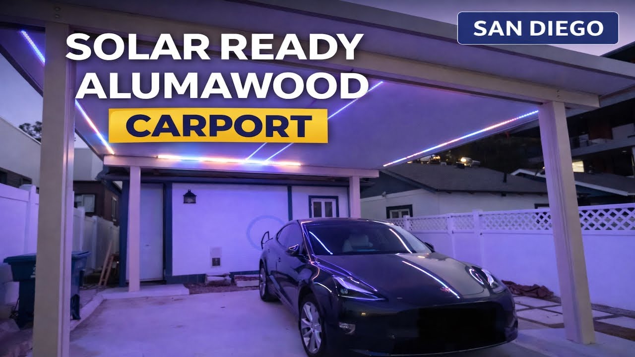 Solar Ready Alumawood Carport | Insulated Roof – North Park San Diego ...
