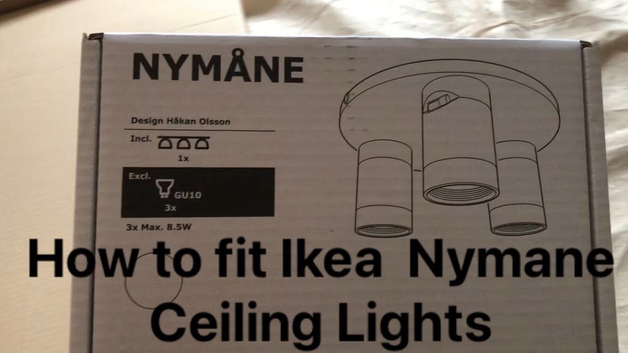 How to Install IKEA NYMÅNE Ceiling Lights (Step-by-Step Guide) - YouTube