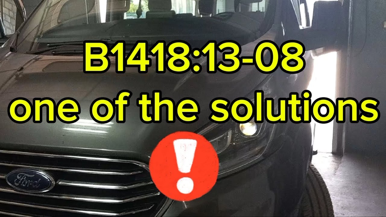 Ford Transit 2020.Airbag light on.B1418. - YouTube