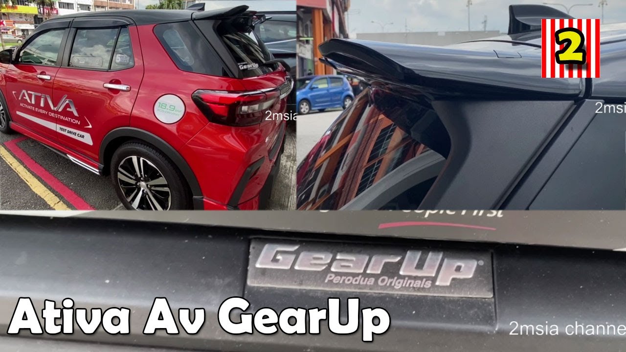 Garnet Red Perodua Ativa AV Advance 2 Tone 2022 With GearUp Bodykit ...