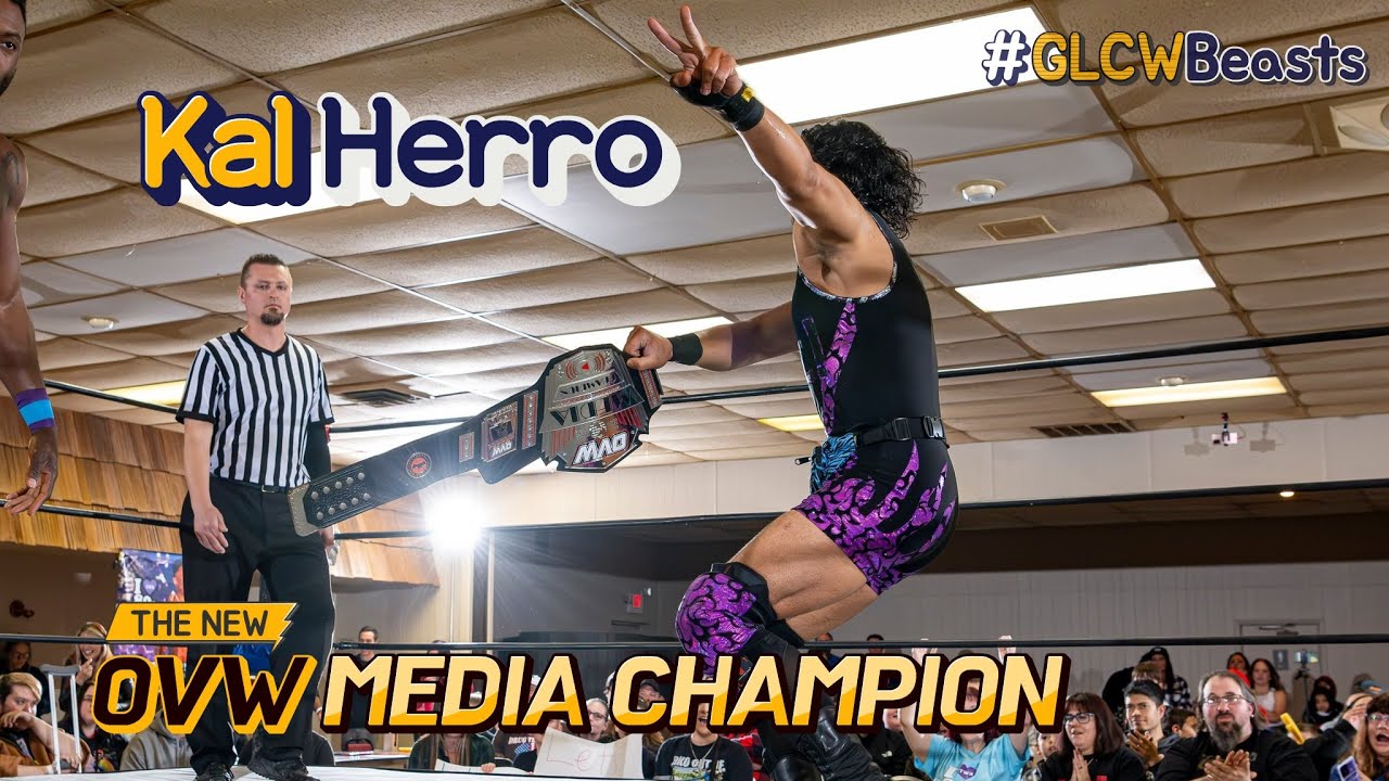 OVW Media Champion Kal Herro, TW3 & Donovan #GLCWBeasts Entrance 2.24. ...