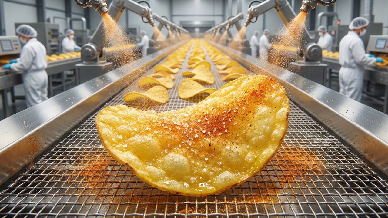 Inside a Modern Potato Chip Factory – Full Process From Raw Potatoes to ...