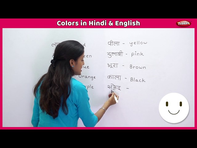 Learn Hindi Through English Colors In Hindi Youtube