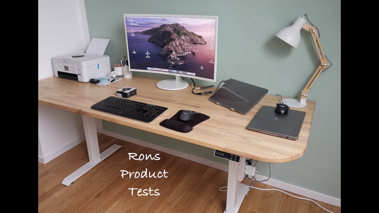 FlexiSpot SANODESK EZ1 - Elektrischer höhenverstellbarer Schreibtisch Desk - im stehen arbeiten ...