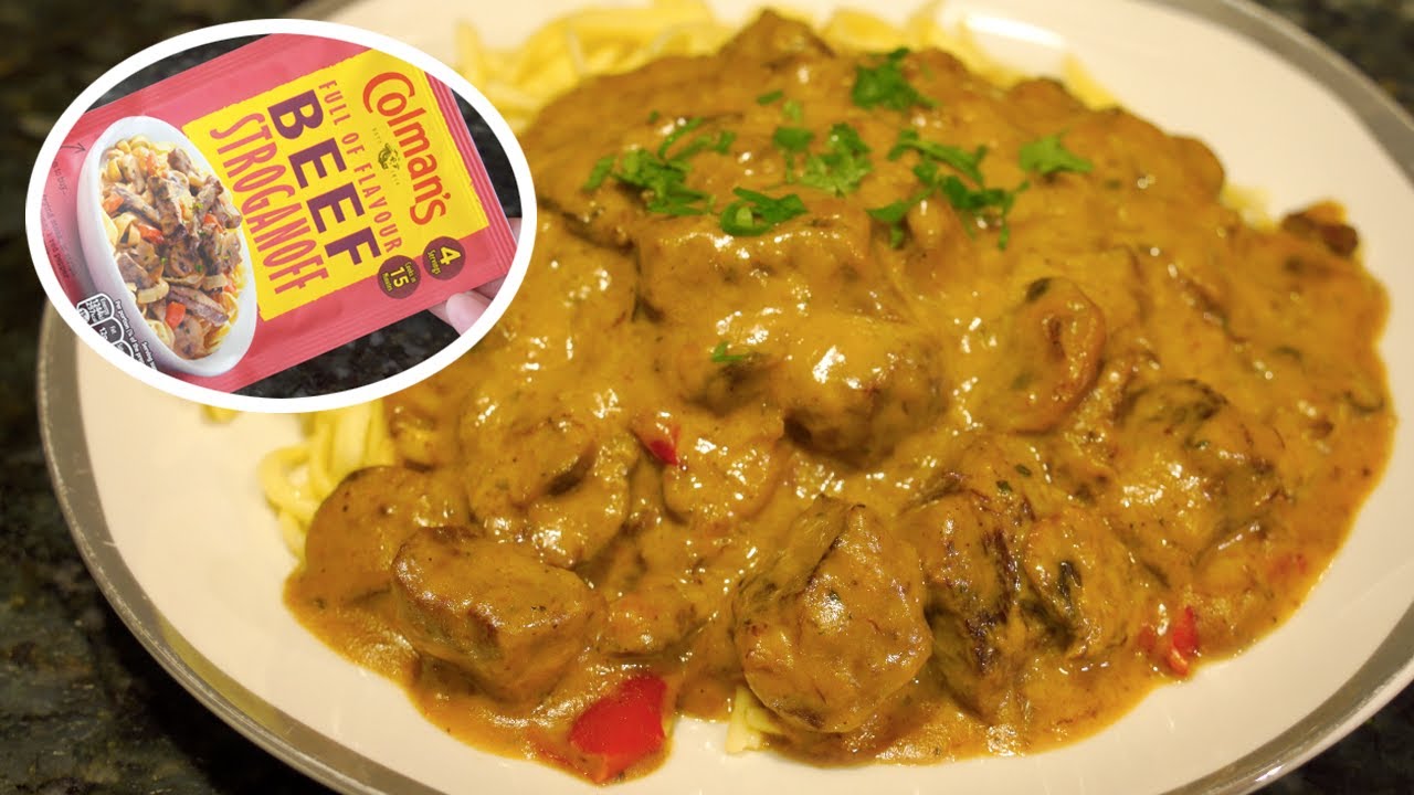 UK Colman’s Beef Stroganoff Mix Packet - Very Delicious Chuck Beef ...