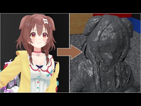 【ホロライブ】戌神ころねと猫又おかゆでアイドルゲーム：台車でポン MMD