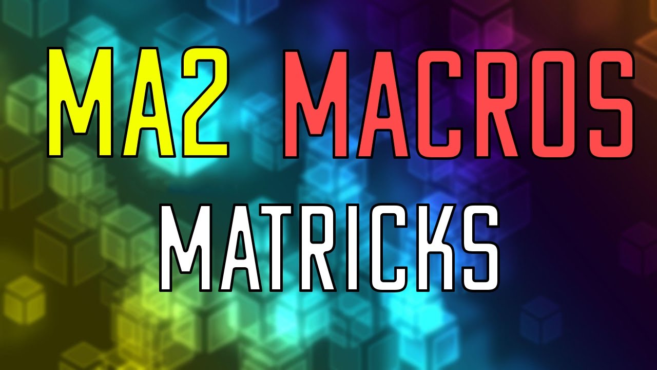 MA2 MaTricks Macros - YouTube