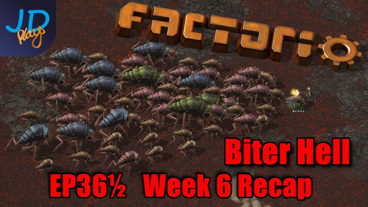 Week 6 Recap EP36½ | Factorio Biter Hell | Gameplay, Lets Play - YouTube