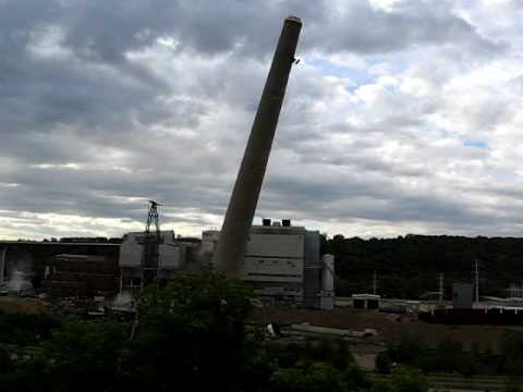 Xcel Energy High Bridge Power Plant SmokeStack Implosion - YouTube