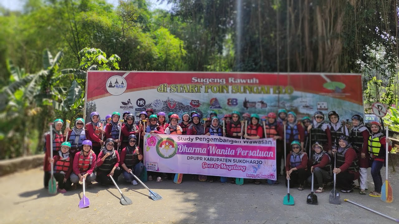Study Pengembangan Wawasan DWP DPUPR Kab. Sukoharjo - Rafting ello Magelang - YouTube