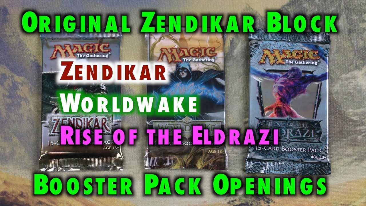 MTG - Zendikar Block Pack Openings: Zendikar, Worldwake, Rise of the ...