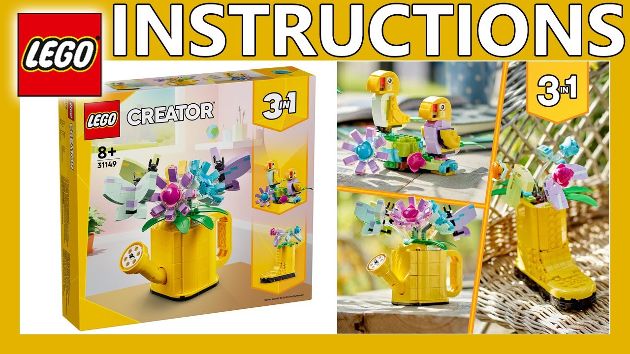 LEGO instructions | Flowers in Watering Can | 31149 | LEGO Creator 2024 ...