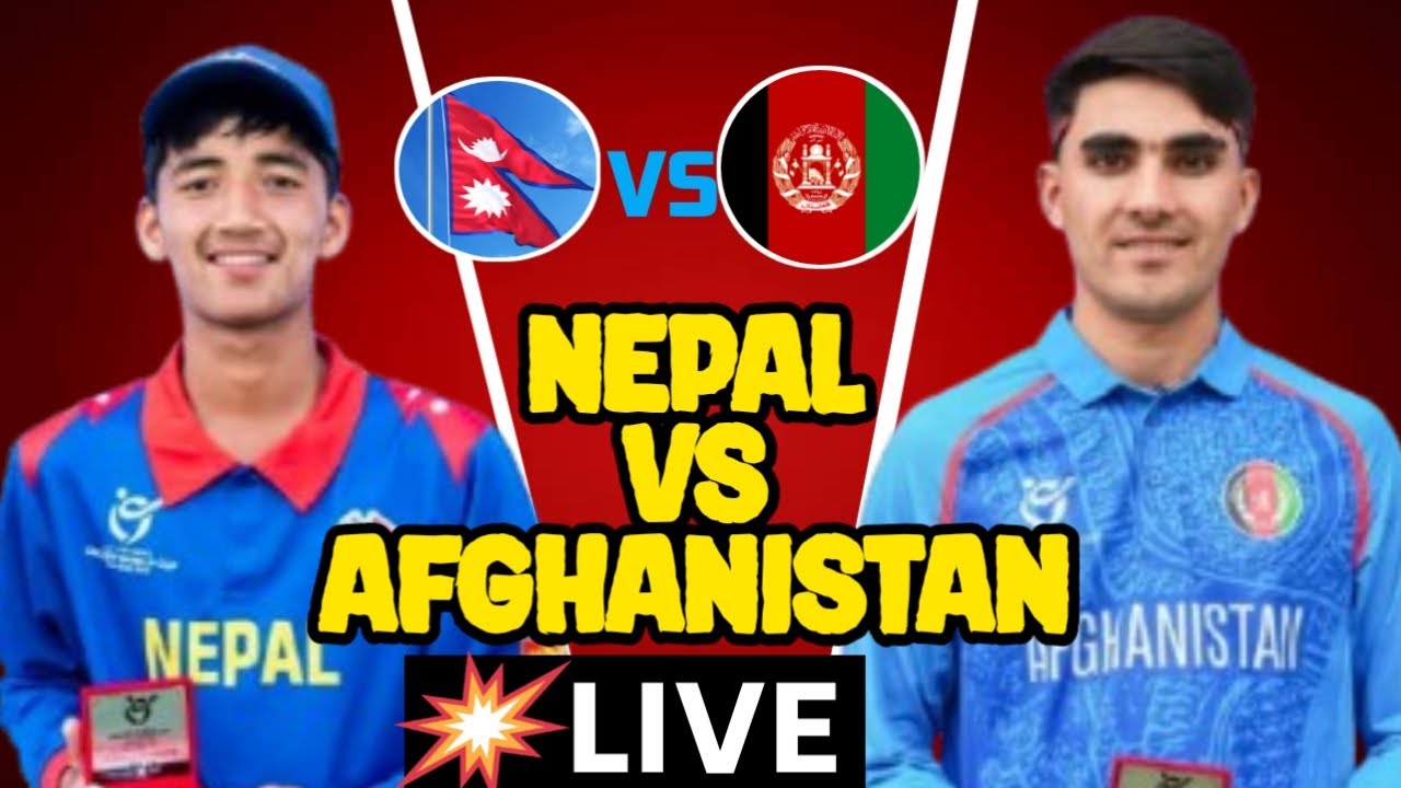 Nepal U-19 VS Aghanistan U-19 Cricket Live Today. || Nepal VS ...