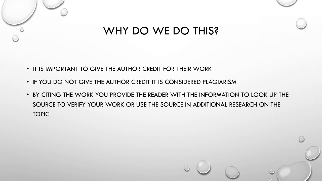 MLA Citation A Quick and Concise Guide - YouTube