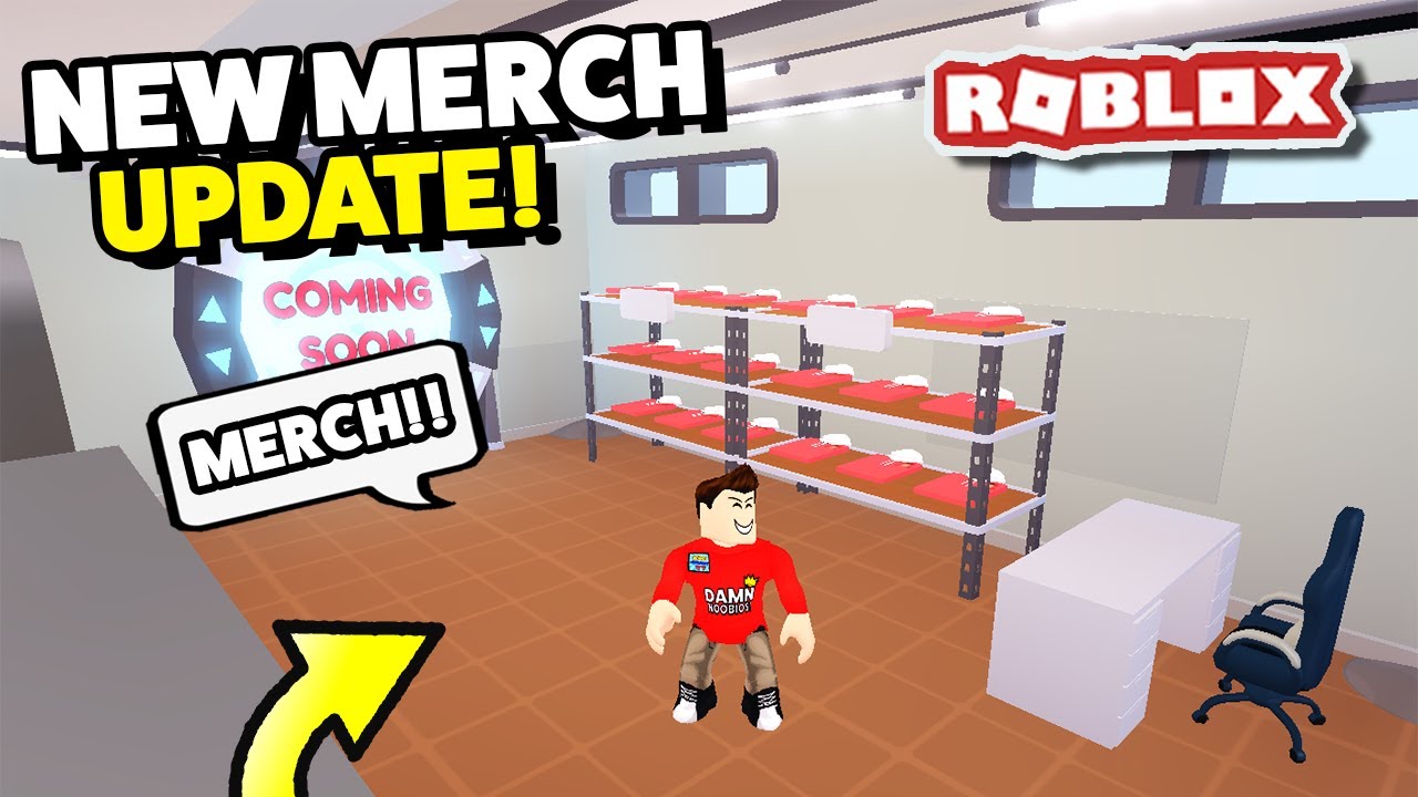 Checking out the New *MERCH STUDIO!* Update in Youtube Life (Roblox ...