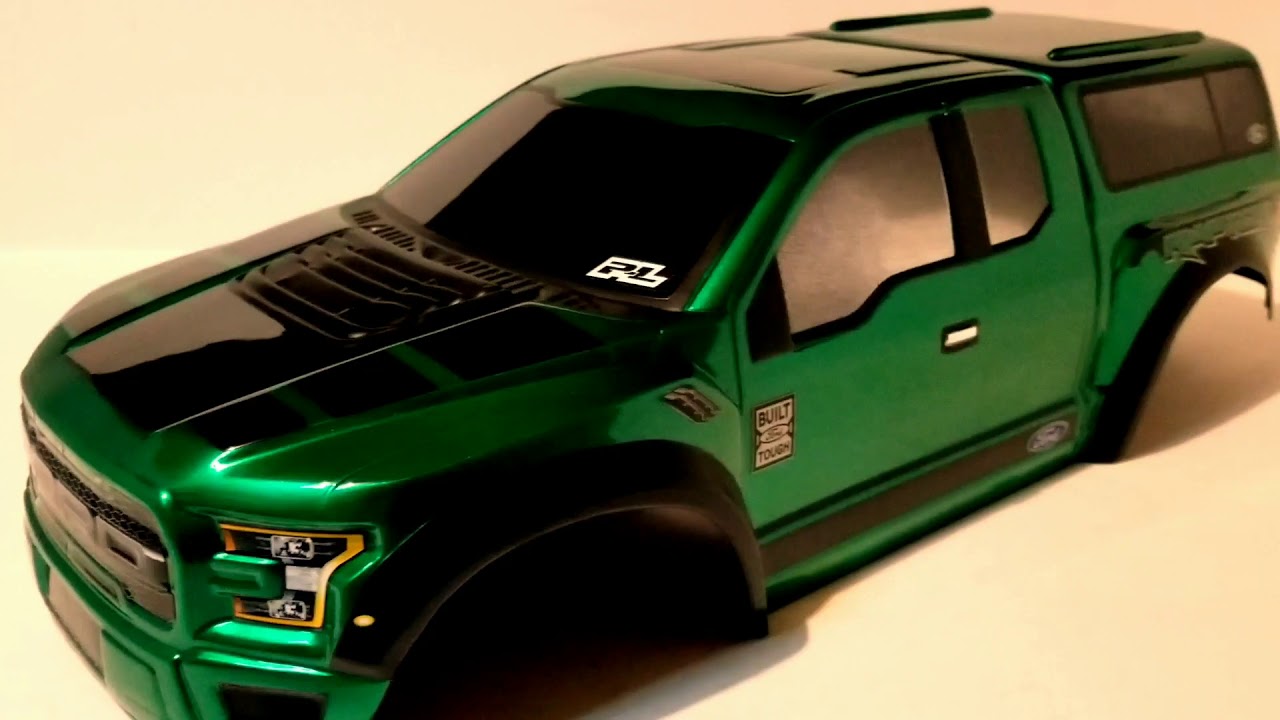 Proline F150 Raptors body custom painted - YouTube