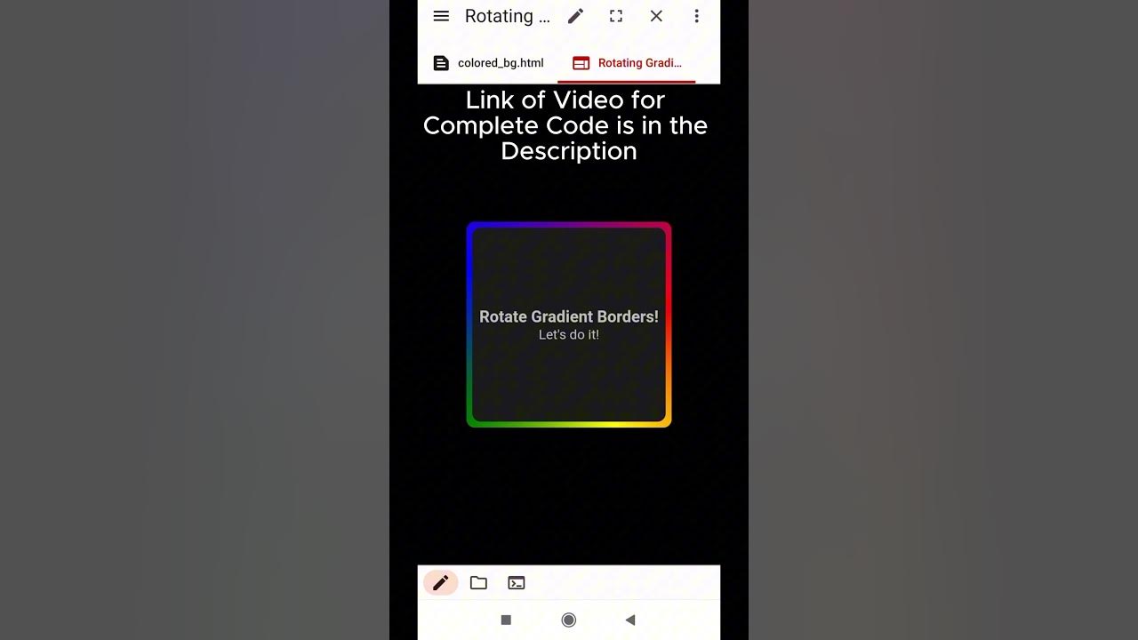 Make gradient borders #coding #tutorial #programming - YouTube