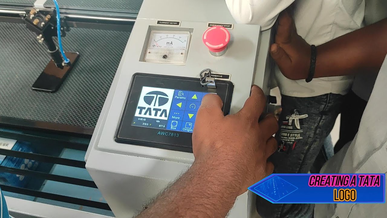 Creating Designs In Laser Cutting Machine SIL - YouTube