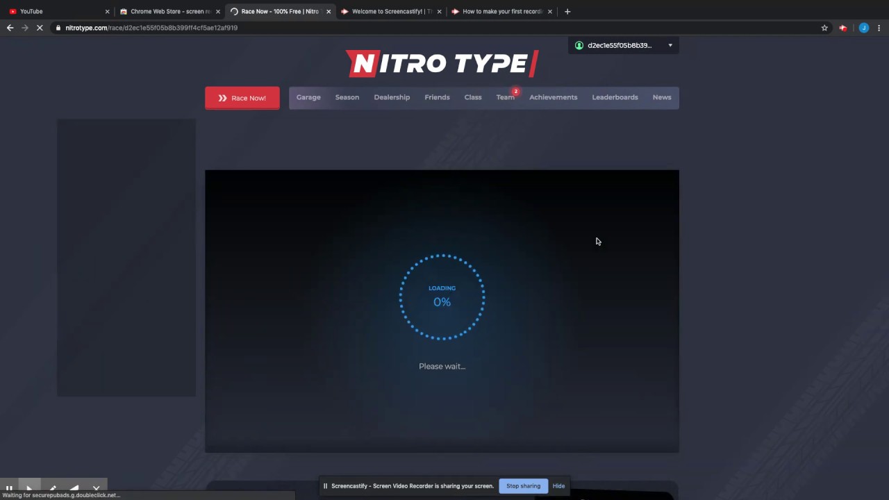 playing nitro type with friends - YouTube