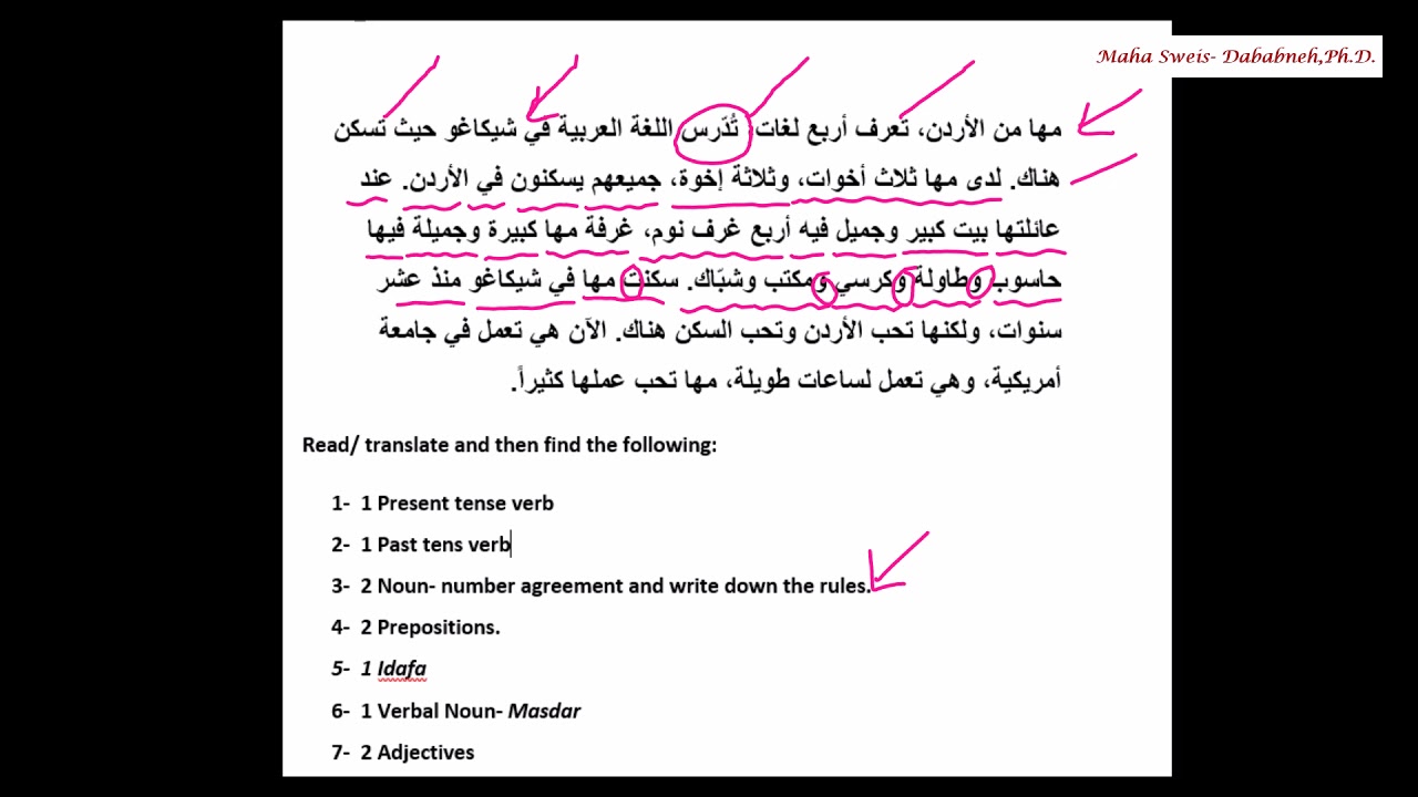 Arabic Language -Beginners and Intermediate Video 257- Practicing 102 ...