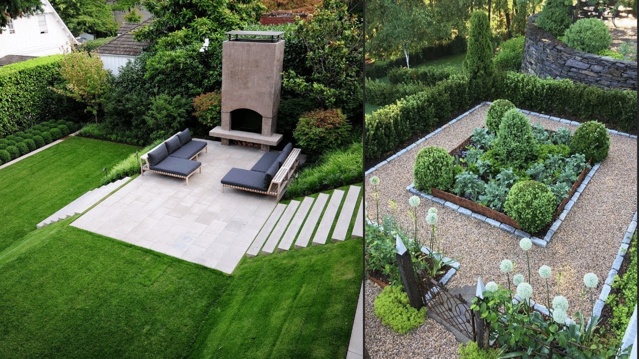 Modern Home Front Yard Landscaping Design Ideas For Beautiful Back yard ...