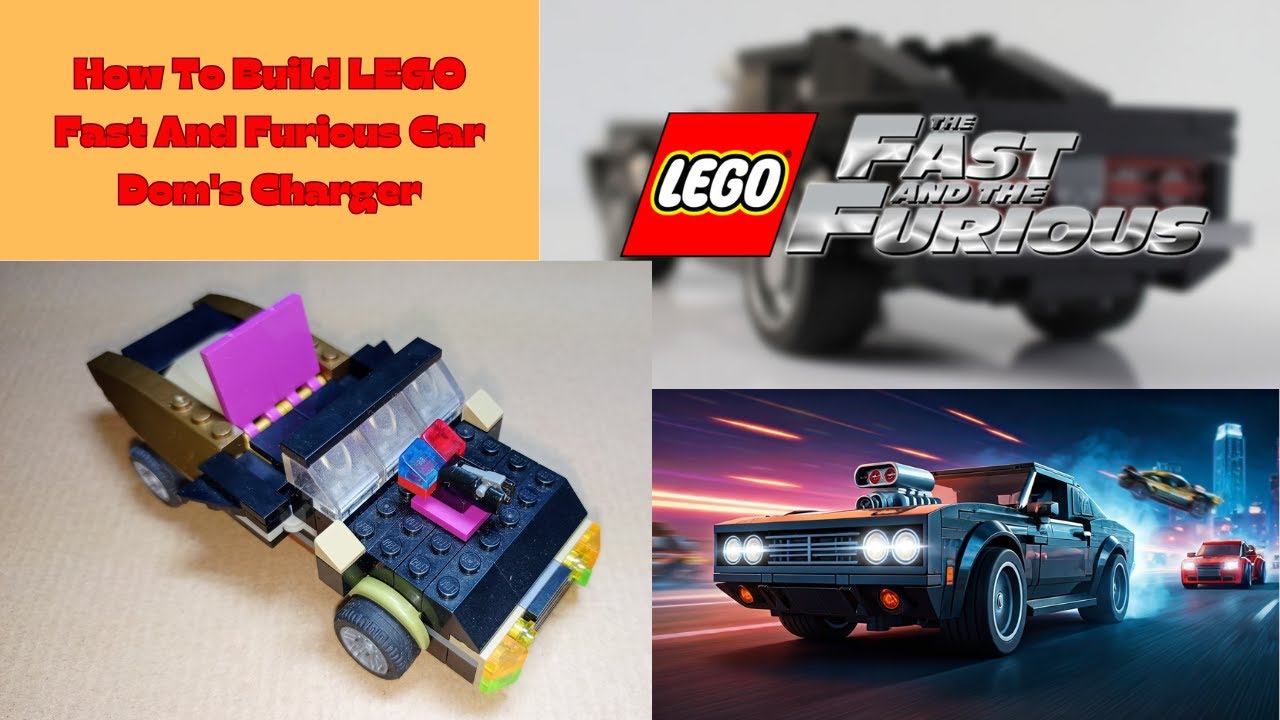 How To Build LEGO Fast And Furious Car Dom's Charger @WatchTooEarn ...