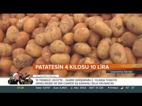 24 TV pazarda: Patates ve soğan fiyatlarında düşüş