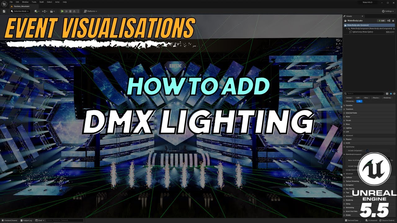 How To: Add DMX Fixtures and Use The DMX Plugin in Unreal Engine 5.5 ...