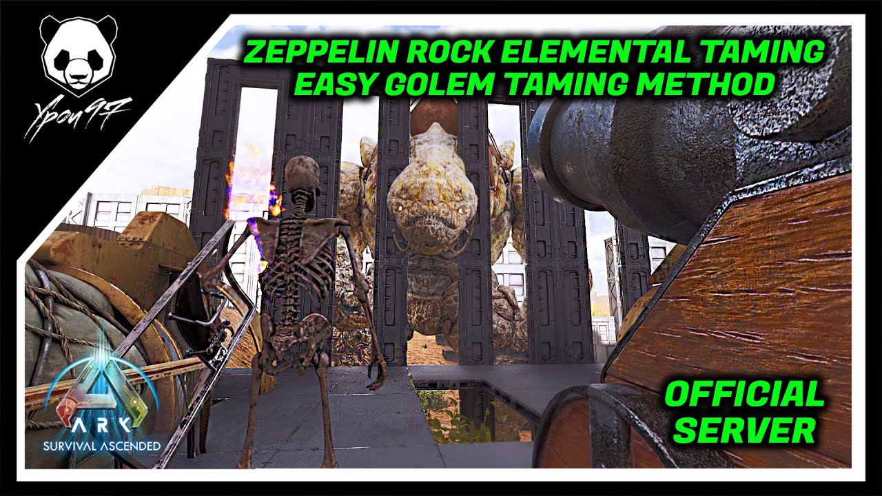 Zeppelin Builds - Rock Golem Taming Zeppelin - Easy Rock Elemental ...