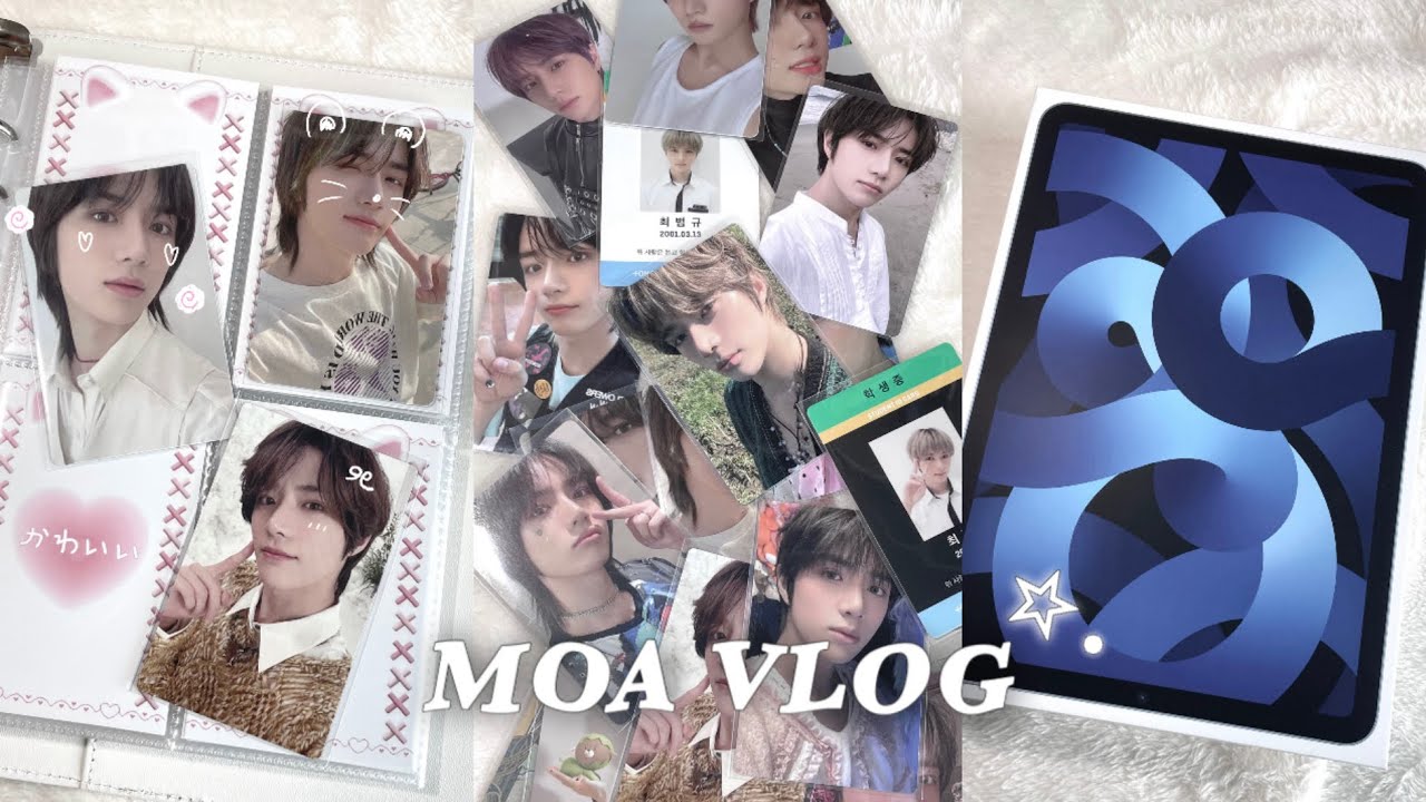 모아로그 최애 드볼 다 하면 뭐 하시나요 ㄴ 차애 드볼합니다 • 반택깡 • 준등기깡 • 포카깡 • 밤프 • 투바투 • 아이패드 에어 5 • 덕질 브이로그 • 범규