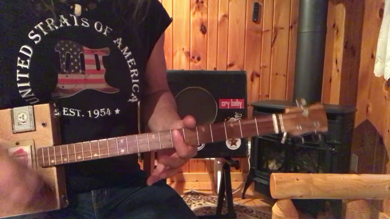 Iron Man Black Sabbath lesson for 3 string Cigar Box Guitar Acordes ...
