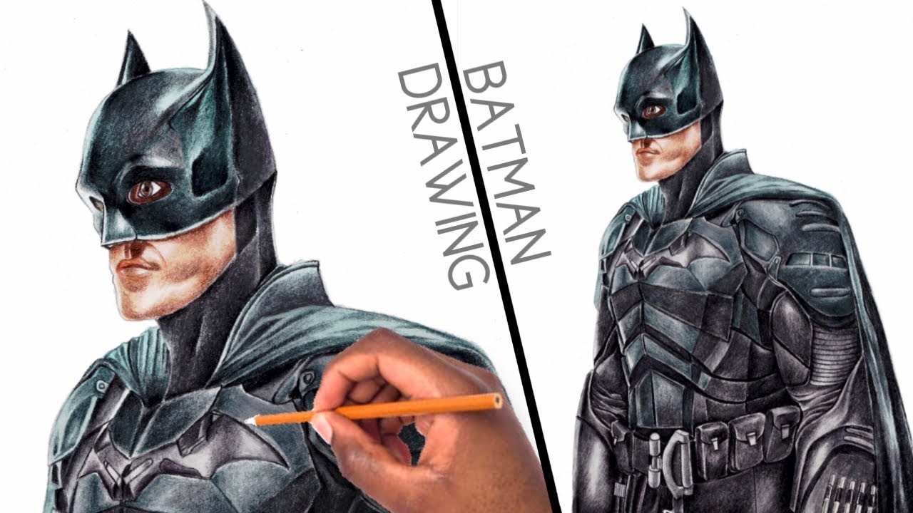 THE BATMAN DRAWING | robert pattinson batman drawing - YouTube