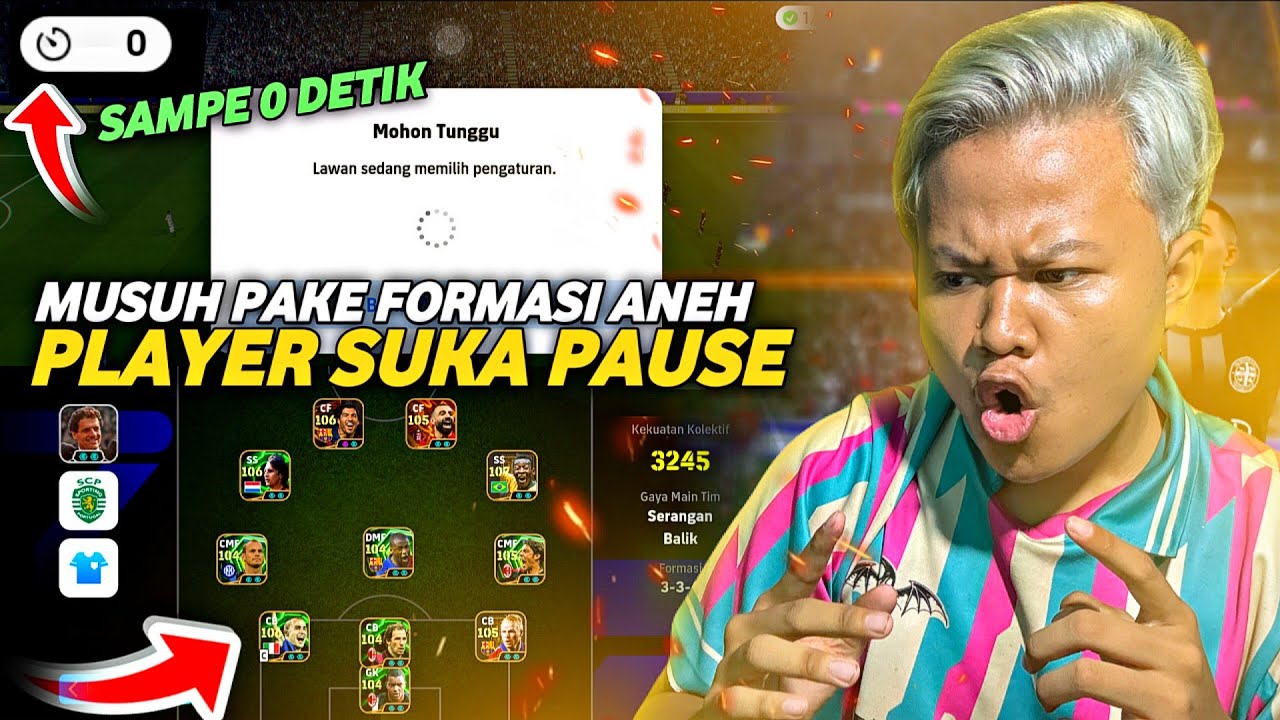 KETEMU PLAYER SUKA PAUSE & PAKE FORMASI UNIK LINGKARAN!! MAKIN BANYAK ...