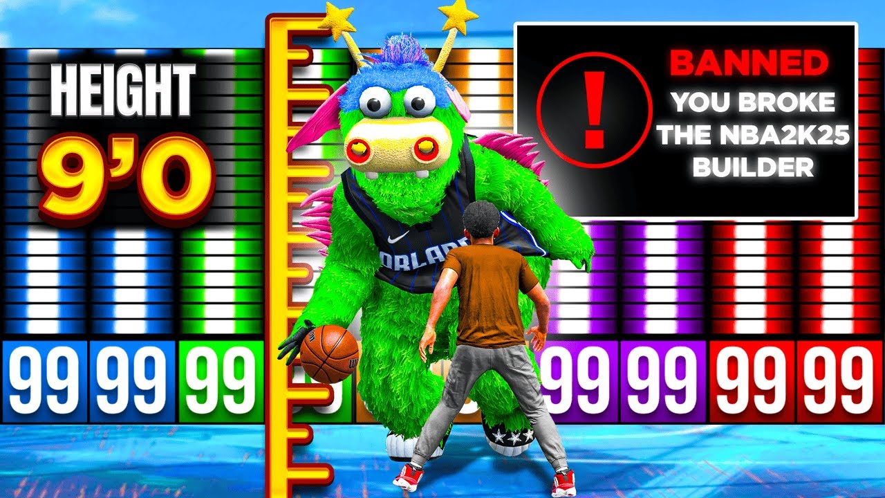 I Made The FIRST EVER 9 FOOT BUILD in NBA 2K HISTORY - YouTube